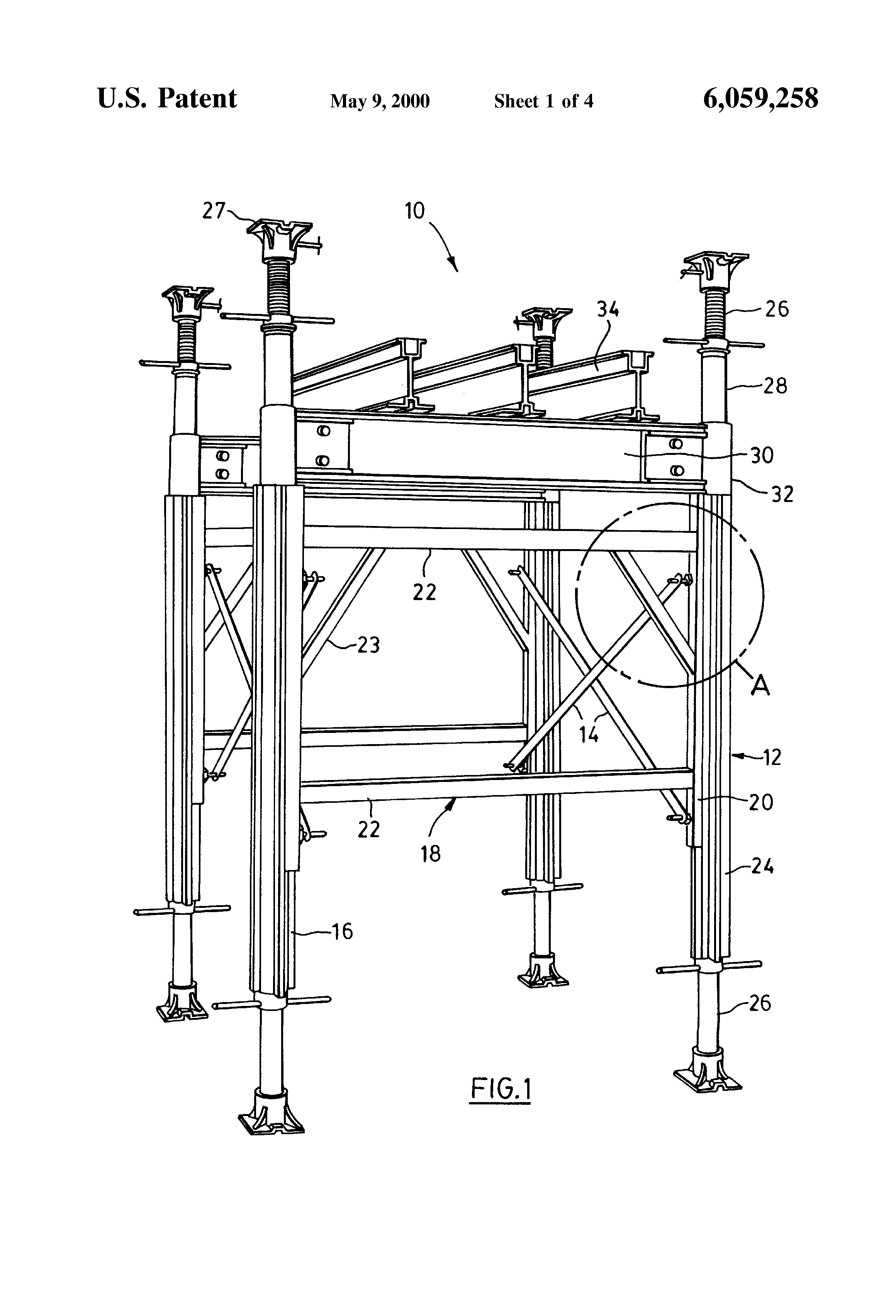 Shoring Drawing Patents System Sketch Coloring Page