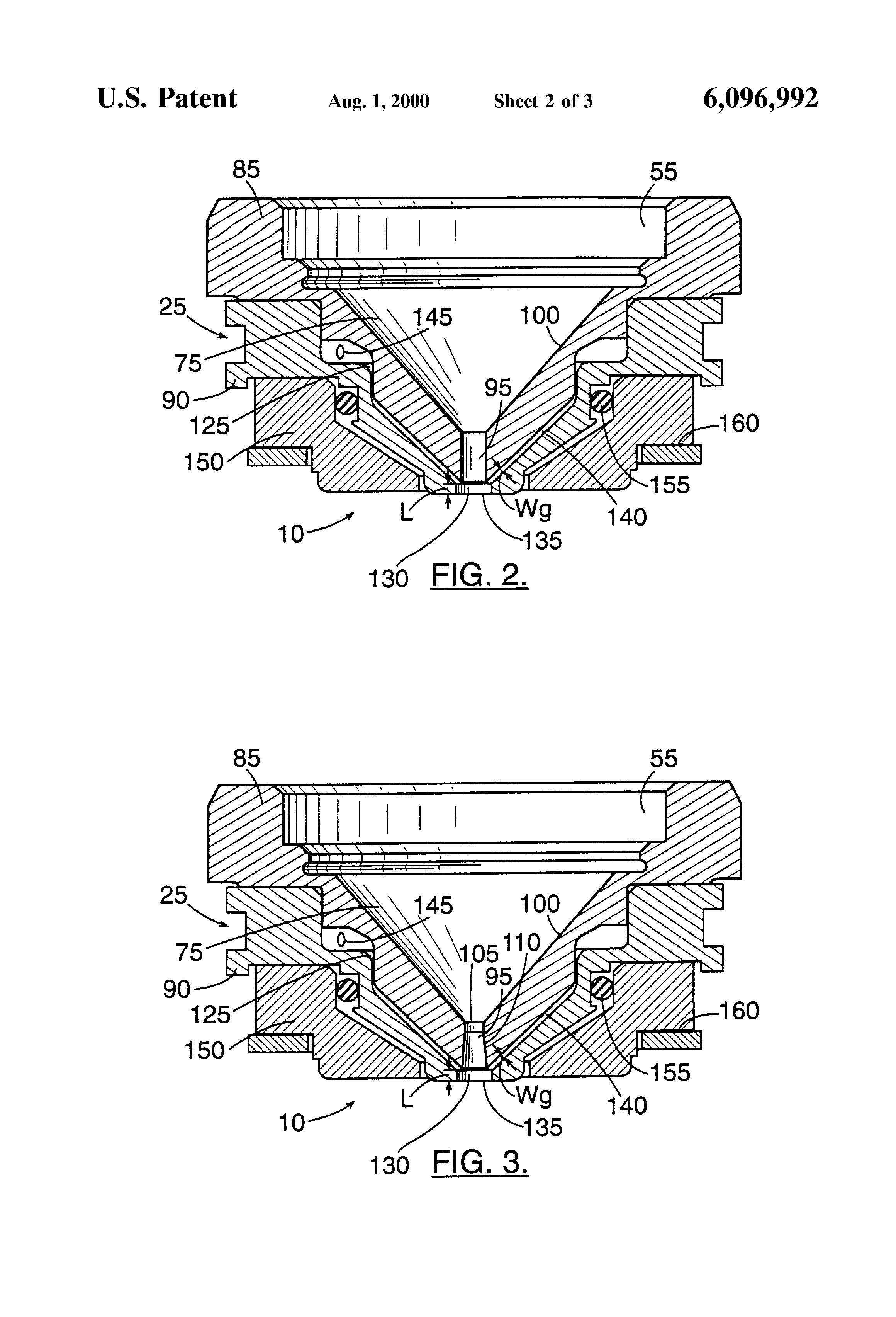 Patent US6096992 - Low current water injection nozzle and associated ...