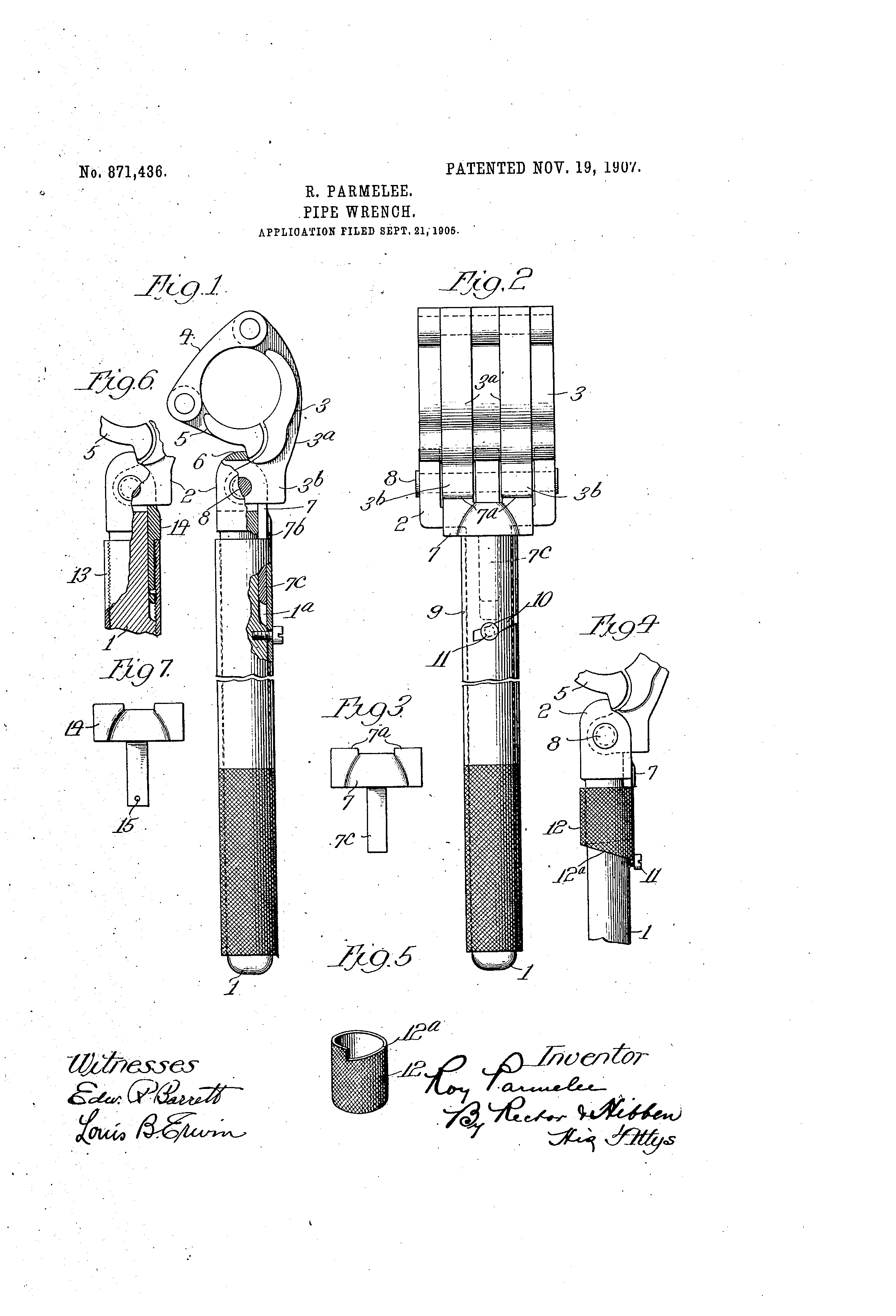 Wrench Pipe Patents Patent Drawing Sketch Coloring Page