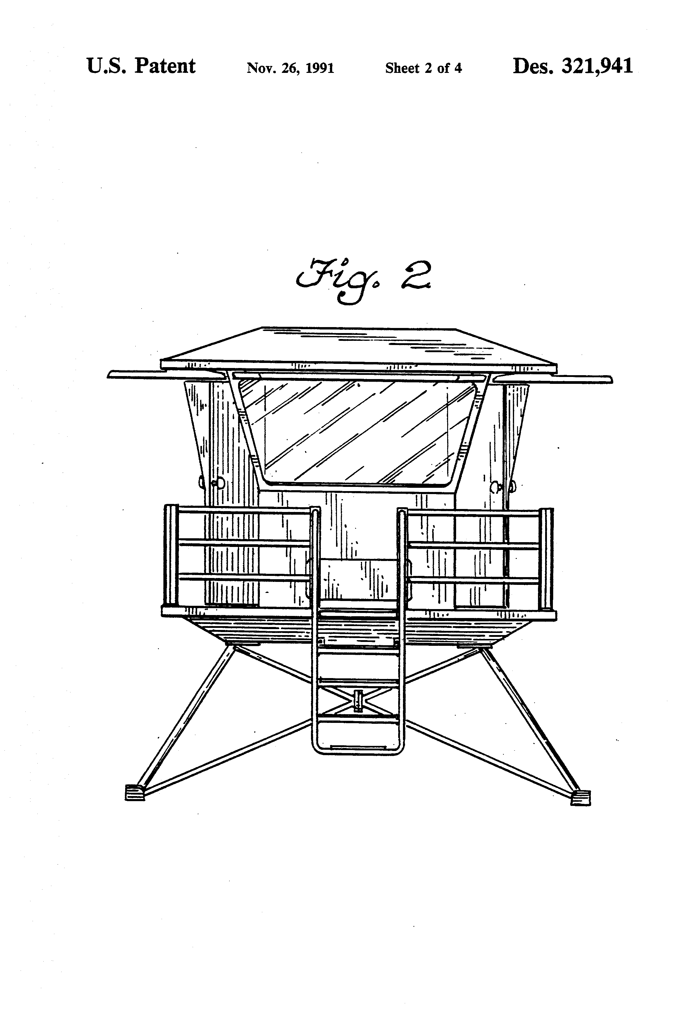 Patent USD321941 - Lifeguard tower - Google Patents